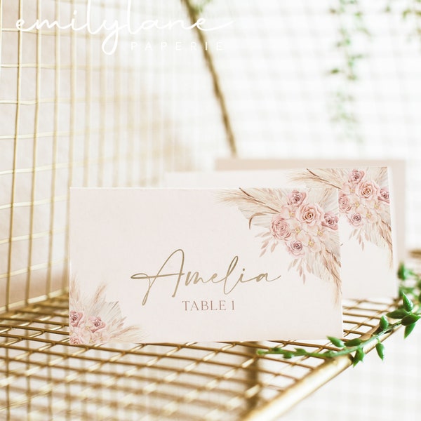 Floral Place Cards - Etsy