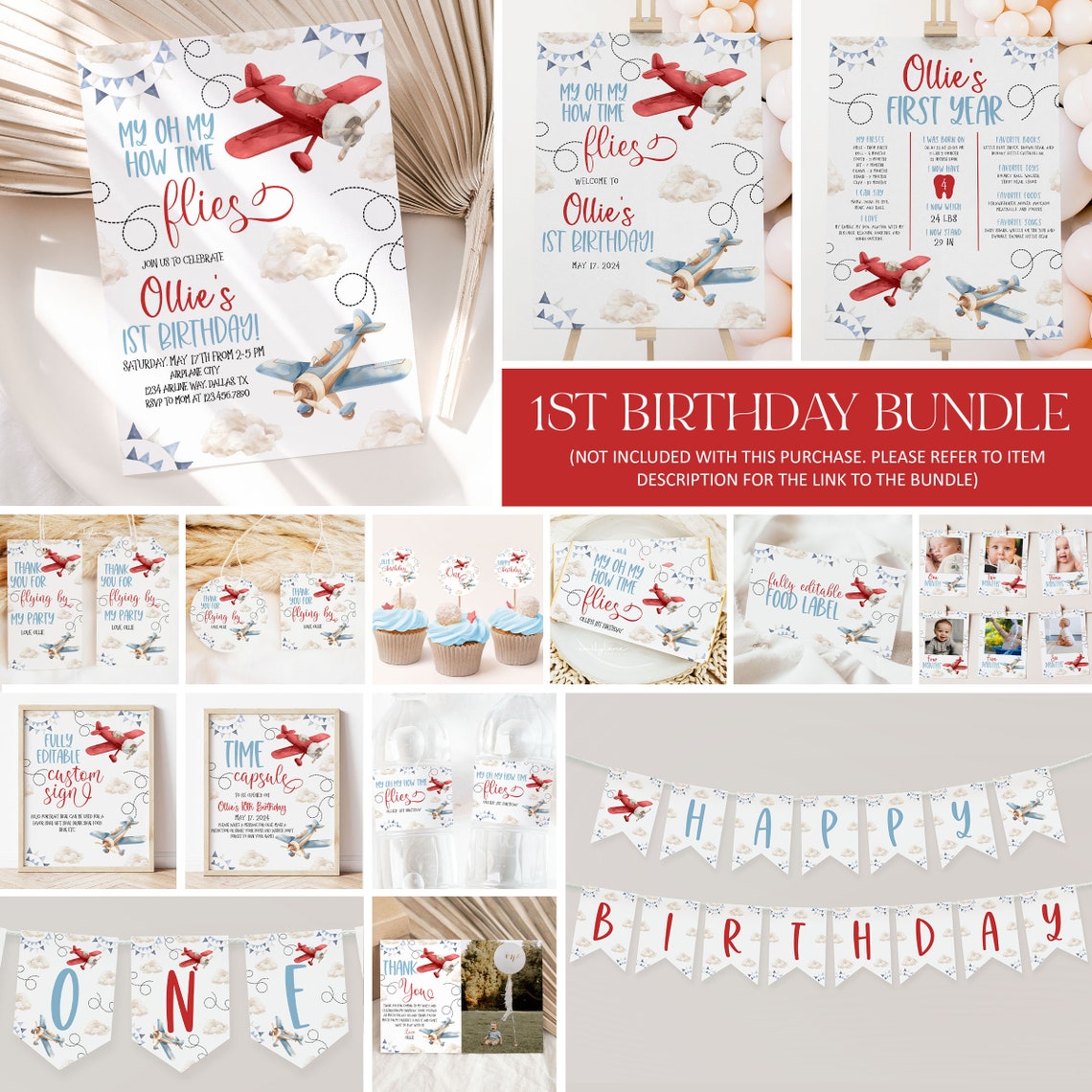 Airplane 1st Birthday Welcome Sign, Airplane Birthday Welcome Sign, 1st ...