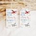 Airplane Birthday Favor Tag, Time Flies 1st Birthday Thank You Tag ...