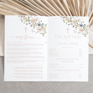 Baptism Programs, Printable Christening Program Template, Printable ...