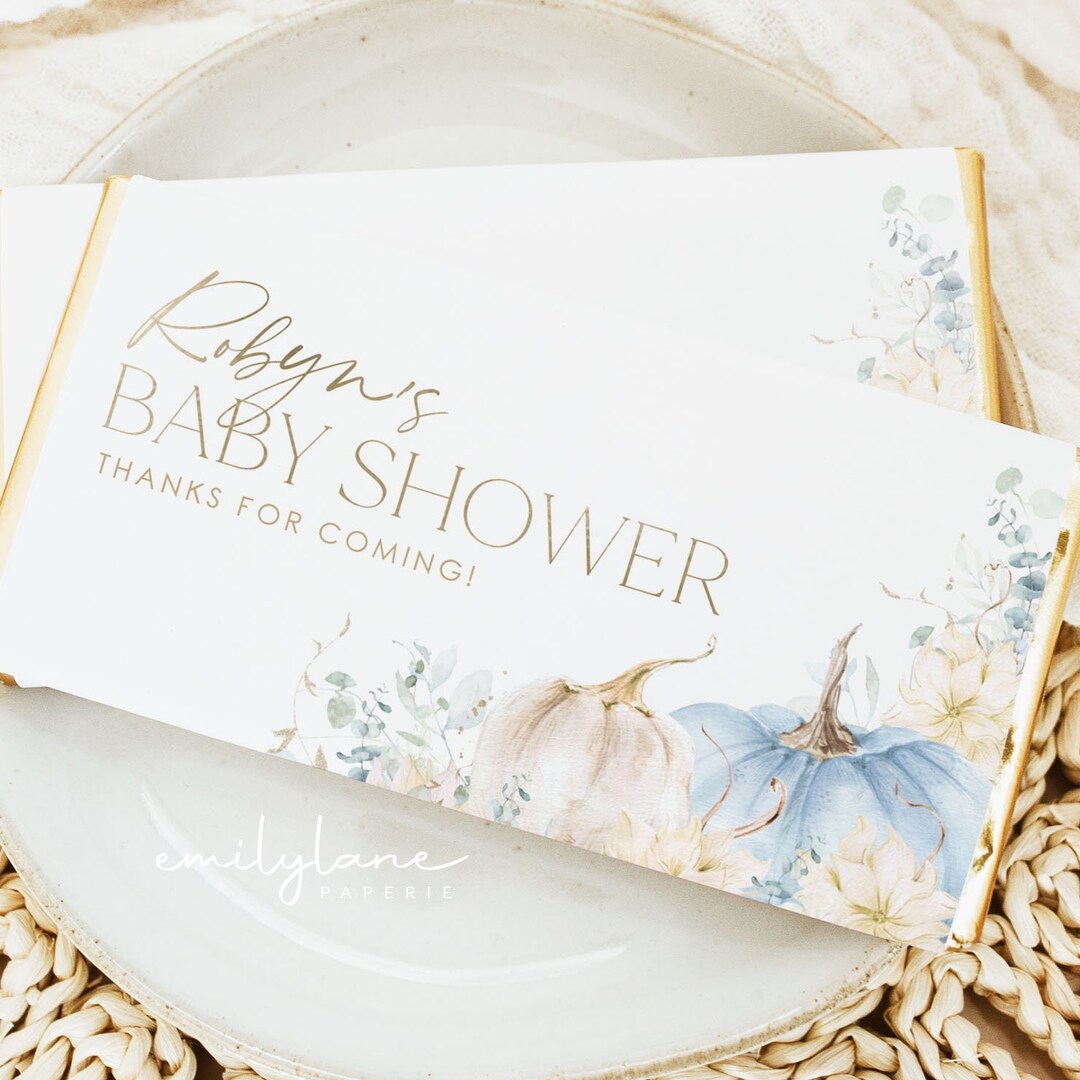 Pumpkin Chocolate Bar Wrapper, Blue Candy Bar Wrapper Template, Boy ...