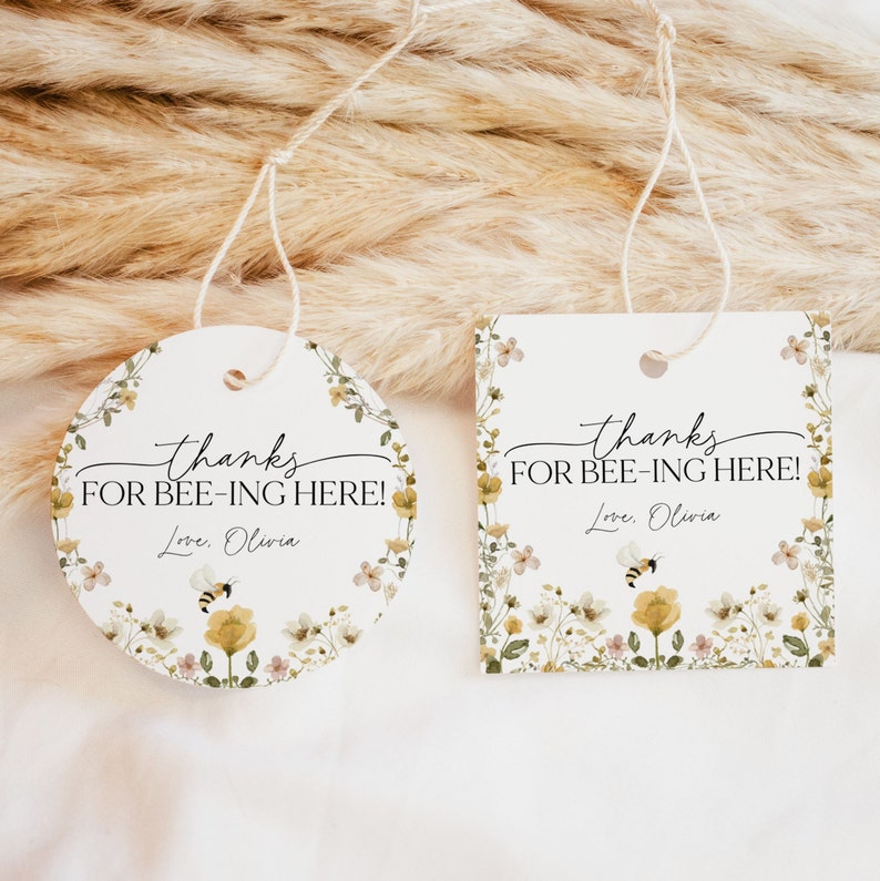 Bee Thank You Favor Tag, Bee Baby Shower Thank You Favor Tag, Mommy to ...