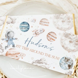Outer Space Chocolate Bar Wrapper, First Trip Around the Sun Candy Bar ...