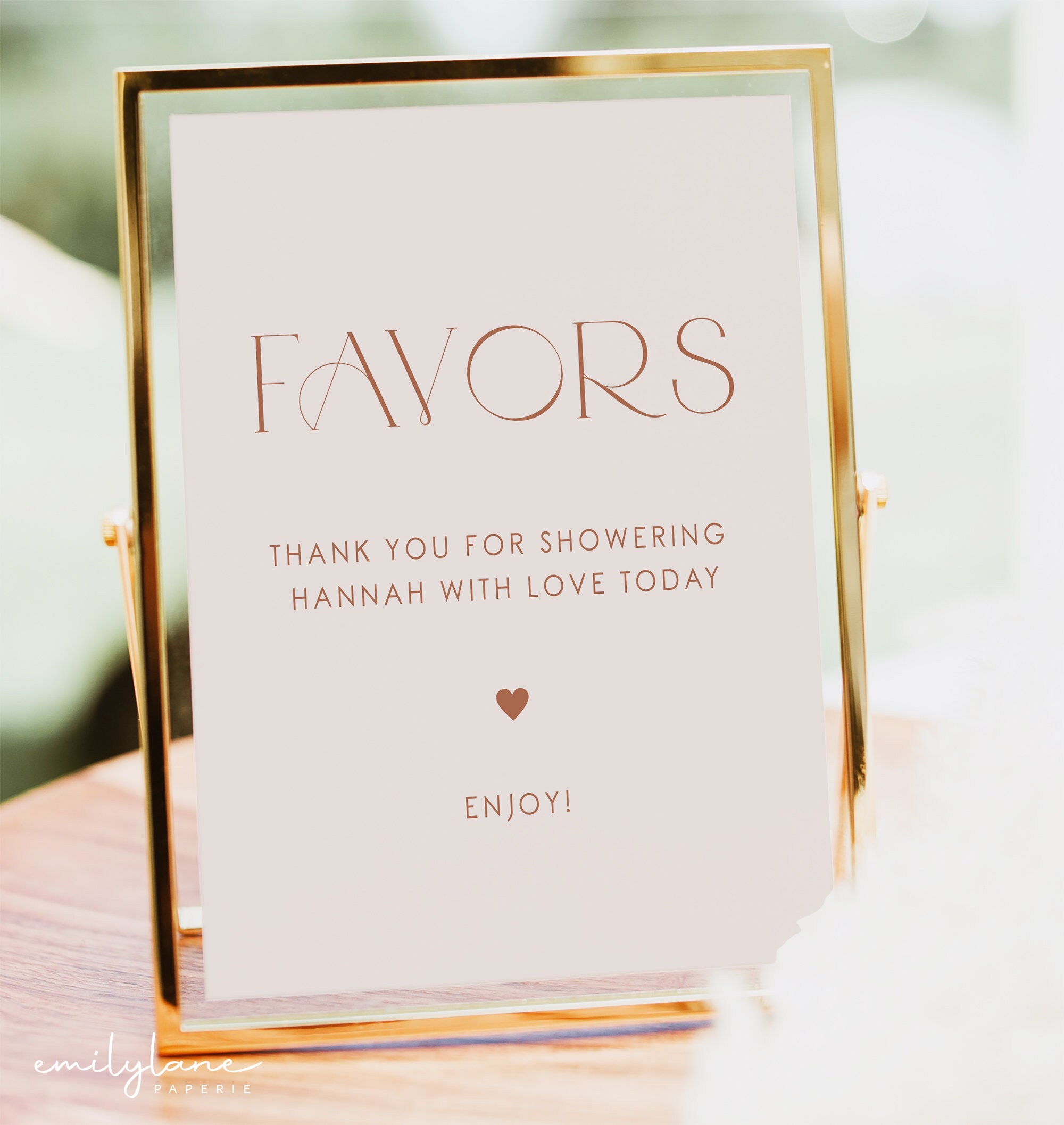 Boho Party Favors Sign Template Minimal Wedding Favors - Etsy