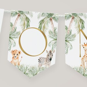 Wild One High Chair Banner Printable, 1st Birthday Banner for High ...