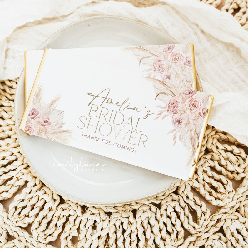 Boho Floral Chocolate Bar Wrapper Boho Candy Bar Wrapper - Etsy