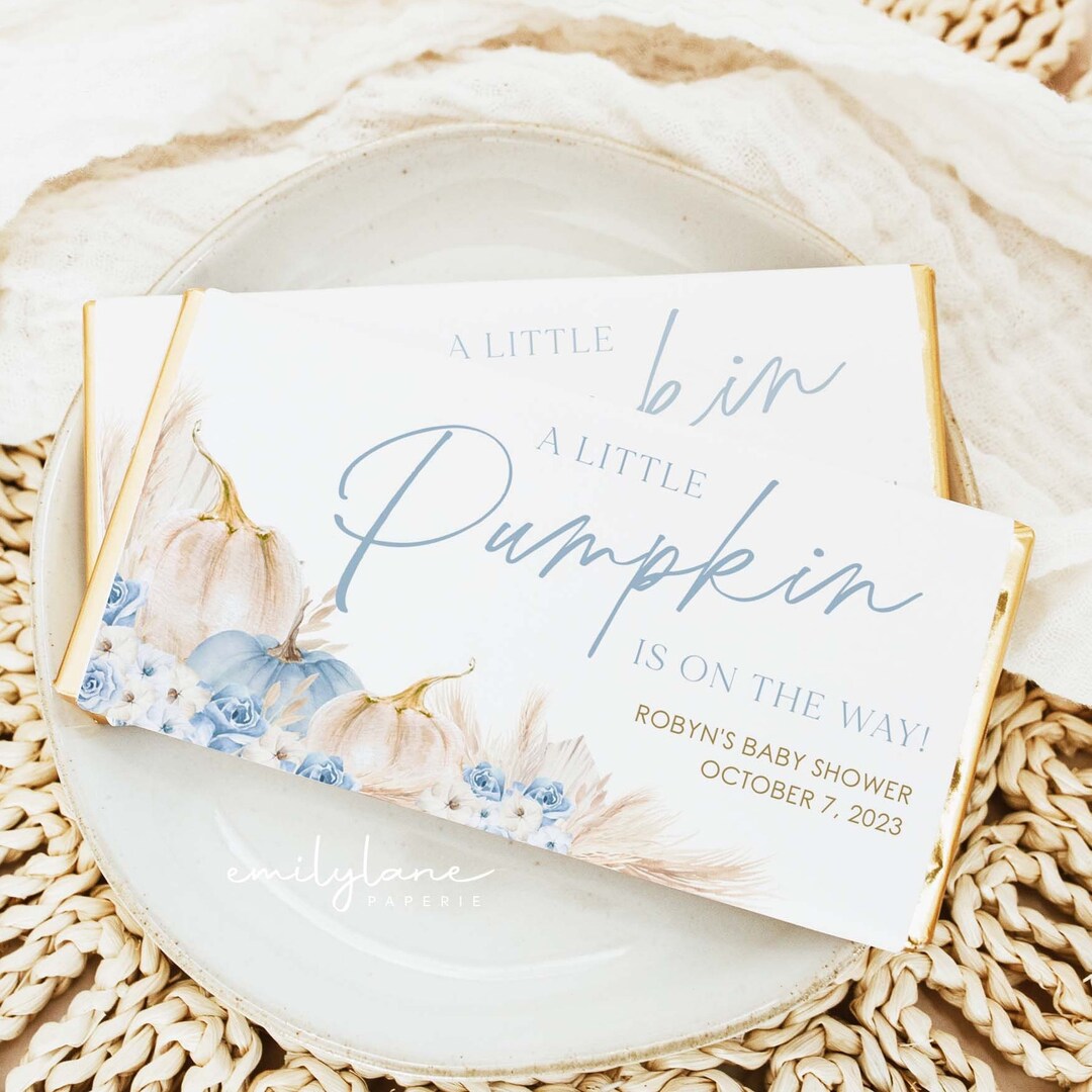 Boho Pumpkin Chocolate Bar Wrapper, Boho Candy Bar Wrapper Template ...