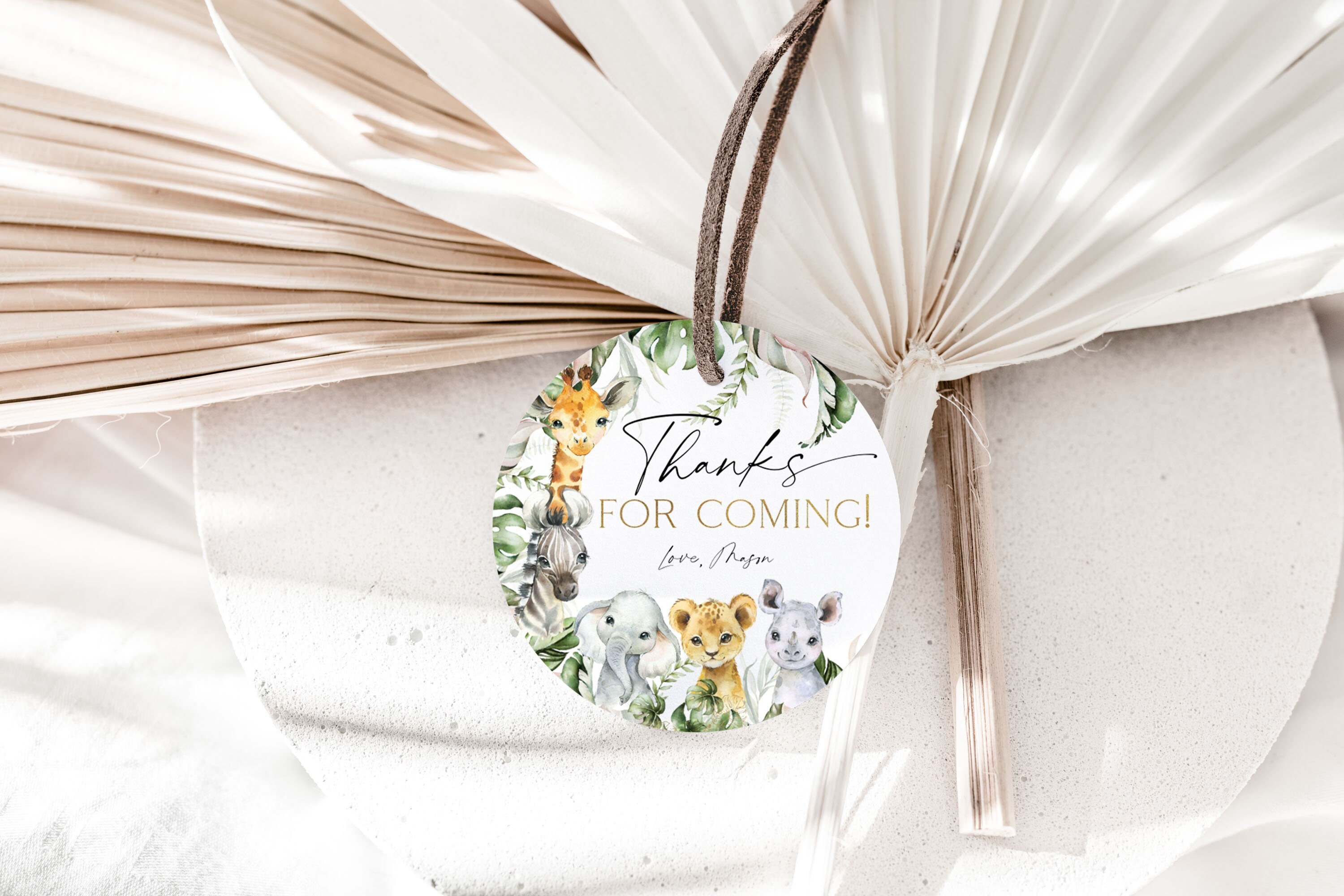 Wild One Thank You Favor Tag Wild One Birthday Thank You | Etsy