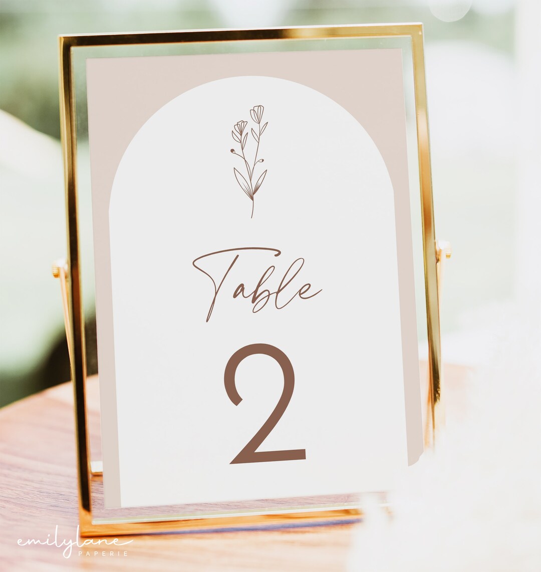 Boho Arch Wedding Table Numbers, Boho Wedding Table Number, Minimalist ...