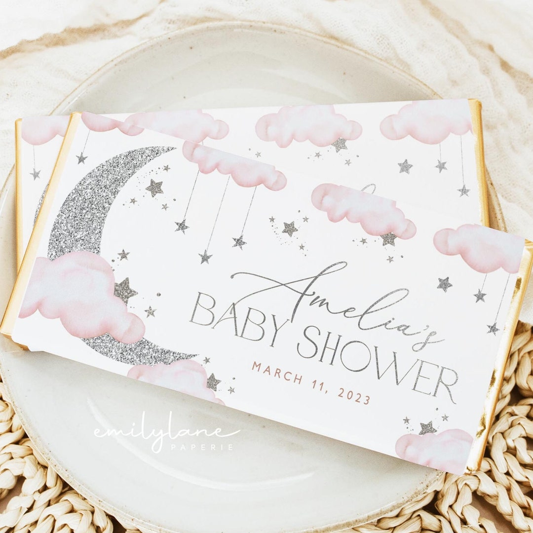 Moon Stars Chocolate Bar Wrapper, Silver Over the Moon Candy Bar ...