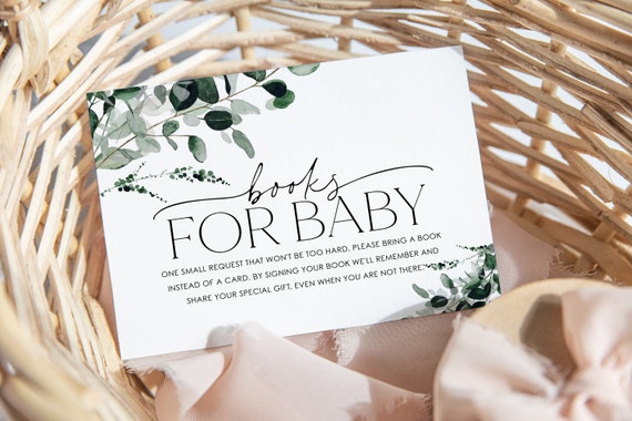 Books for Baby Card Books for Baby Insert Baby Shower Insert - Etsy