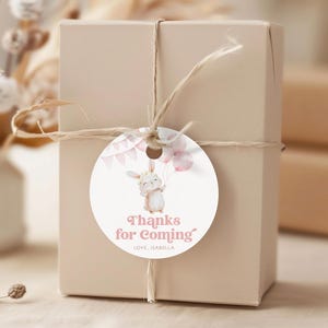 Some Bunny Favor Tags, Editable Printable Favor Tags, Bunny 1st ...