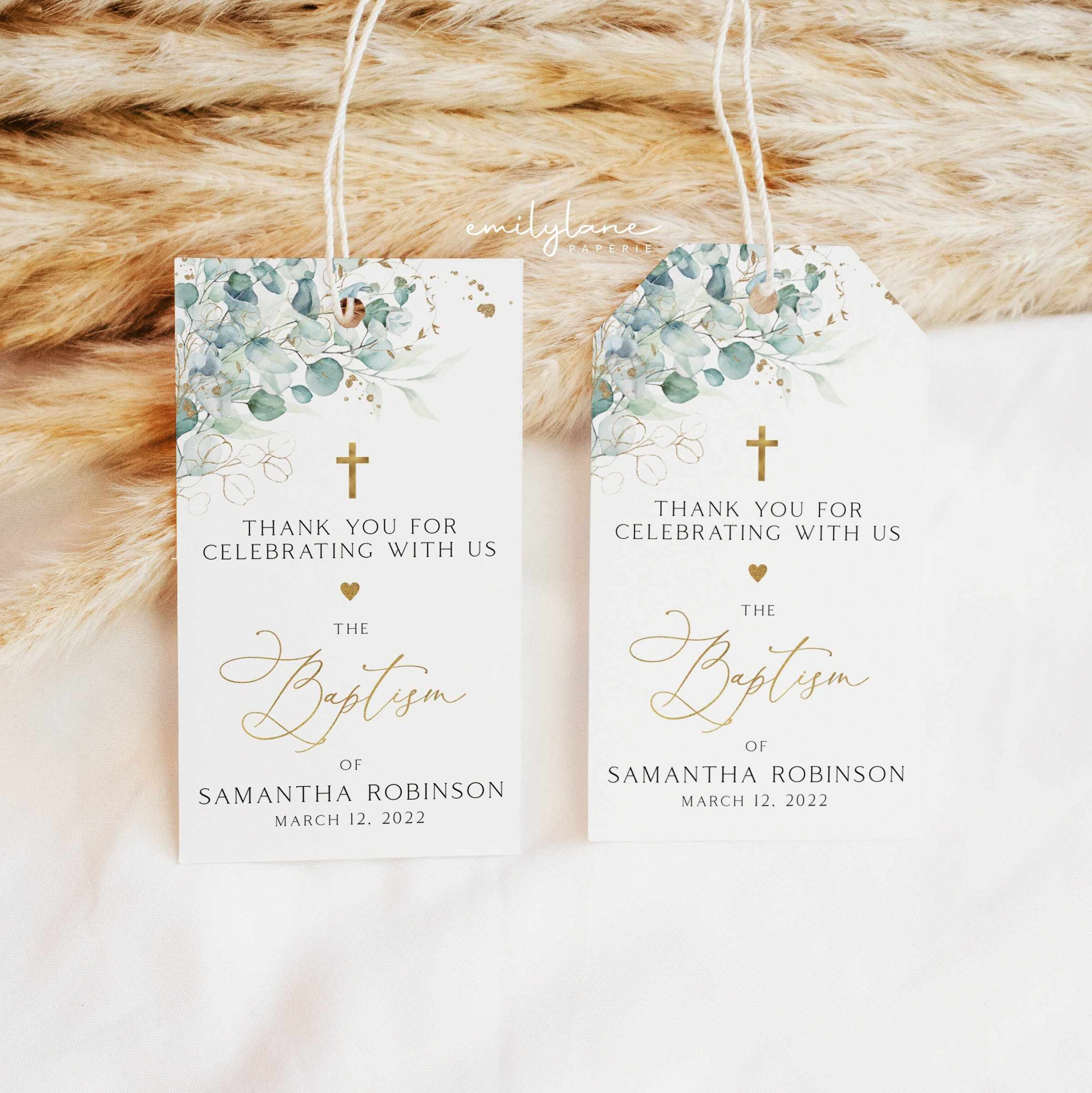 Baptism Favor Tags Templates Word