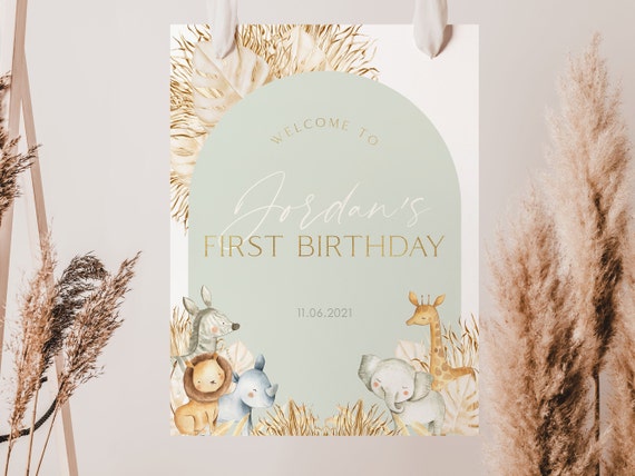 1st Birthday Welcome Sign Boho Wild One Welcome Sign Boho | Etsy