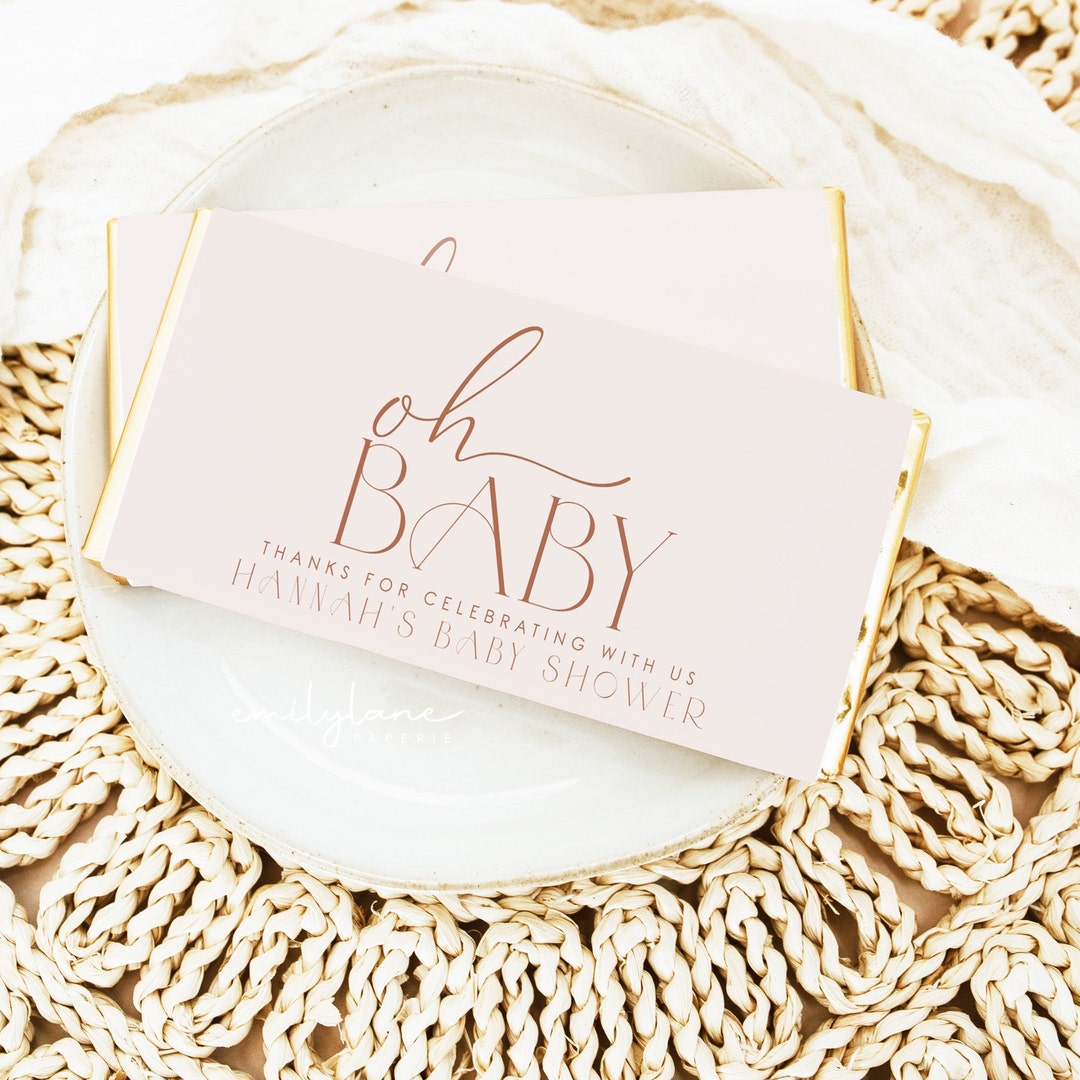 Boho Chocolate Bar Wrapper, Minimal Candy Bar Wrapper Template, Boho ...