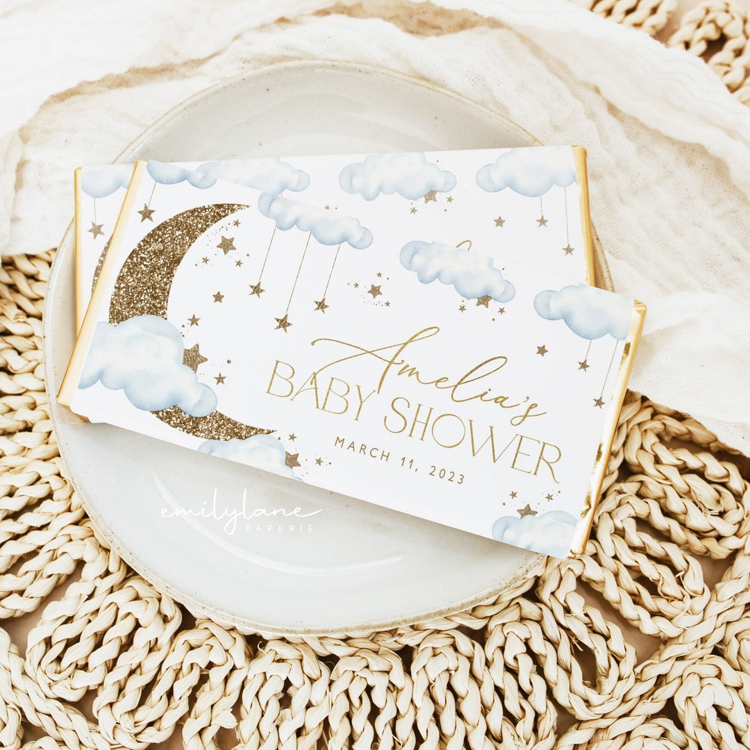 Blue Moon Stars Chocolate Bar Wrapper, Over the Moon Candy Bar Wrapper ...