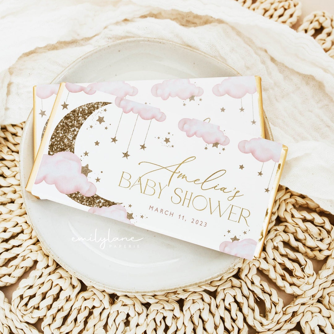 Moon and Stars Chocolate Bar Wrapper, Over the Moon Candy Bar Wrapper ...