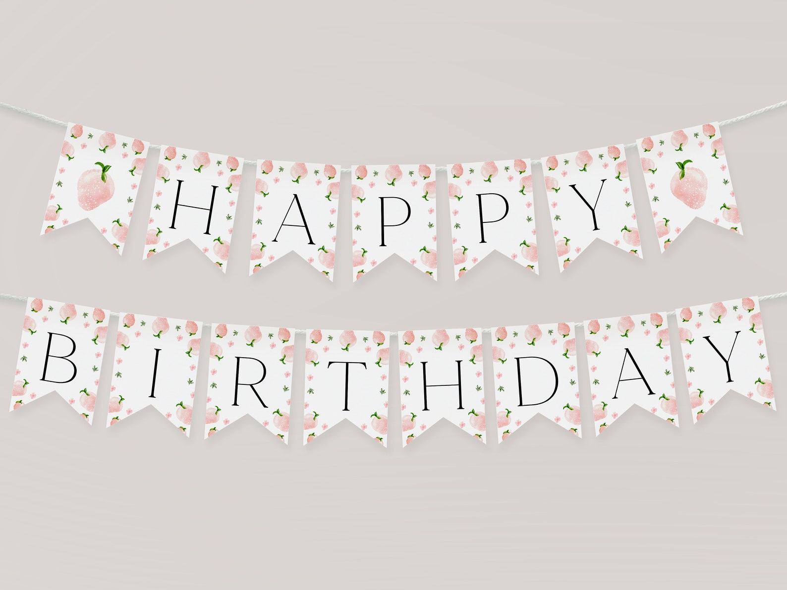 Happy Birthday Banner, Happy 1st Birthday Banner Printable, First ...