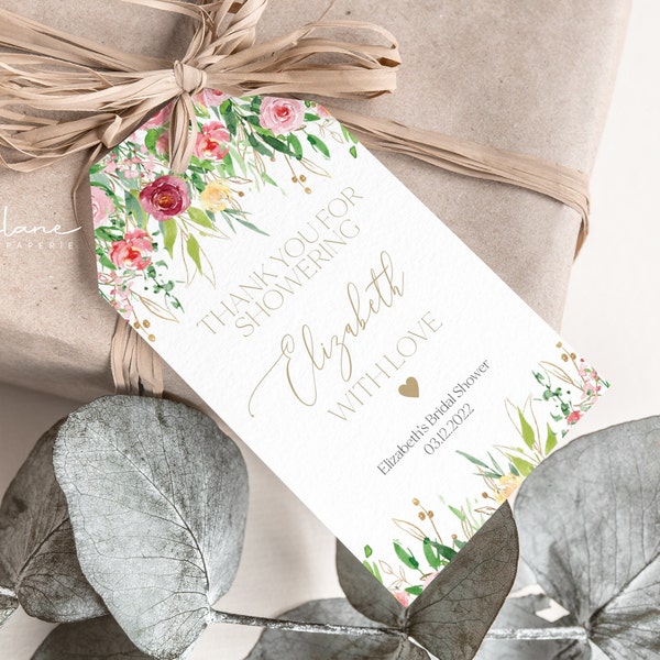 Bridal Shower Favor Tags - Etsy