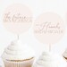 Boho Minimal Bridal Shower Cupcake Toppers, Bridal Shower Cupcake ...