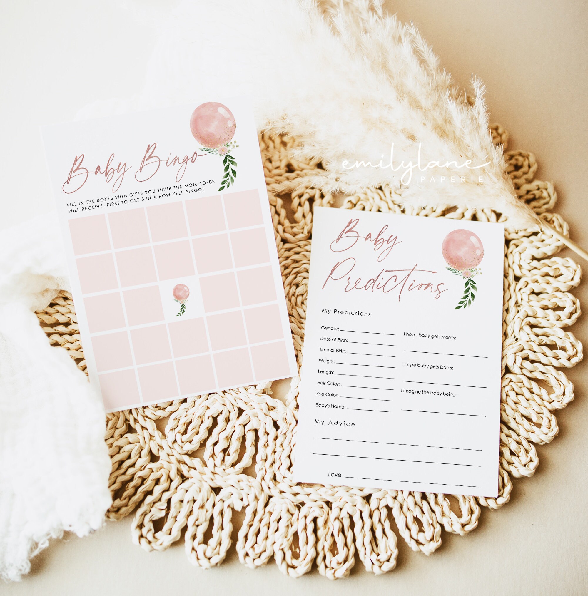 Baby Shower Games Girl Baby Shower Editable Games Printable | Etsy