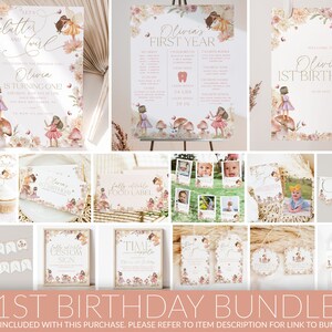 Fairy Water Bottle Label, Fairy 1st Birthday Water Label, Printable ...