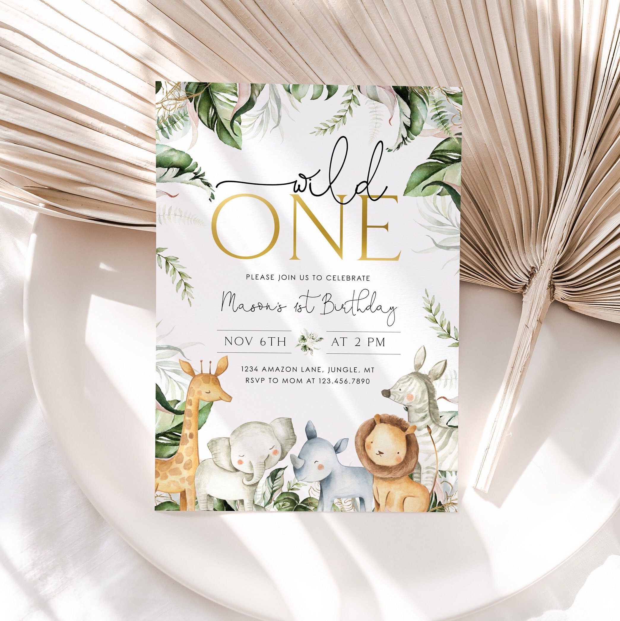 Wild One 1st Birthday Invitation Wild One Birthday Etsy Wild One 1st Birthday Invitation Wild One Birthday Etsy