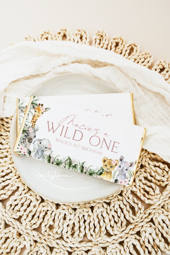 Wild One Girl Chocolate Bar Wrapper Candy Bar Wrapper - Etsy