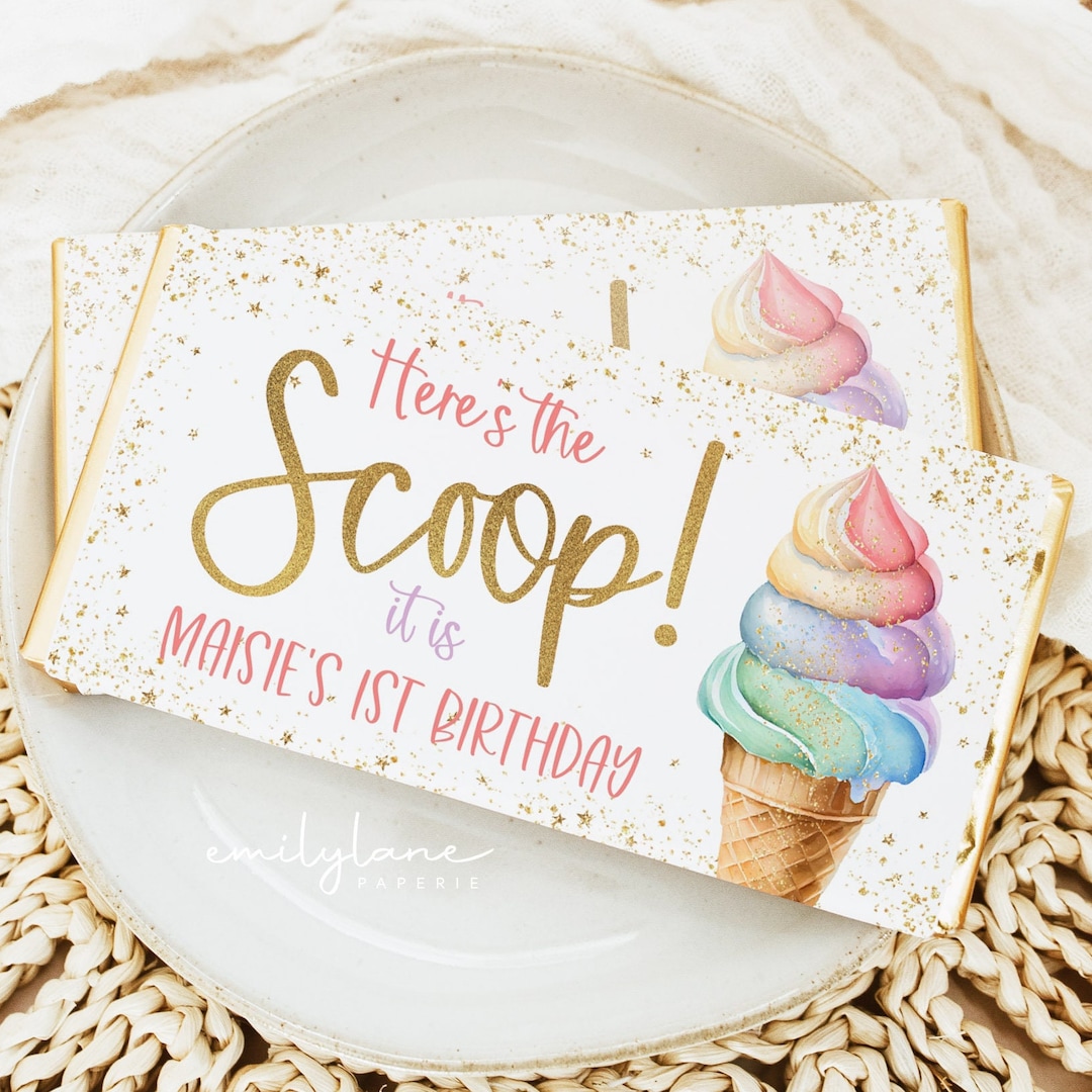 Ice Cream Chocolate Bar Wrapper, Ice Cream Candy Bar Wrapper Template ...