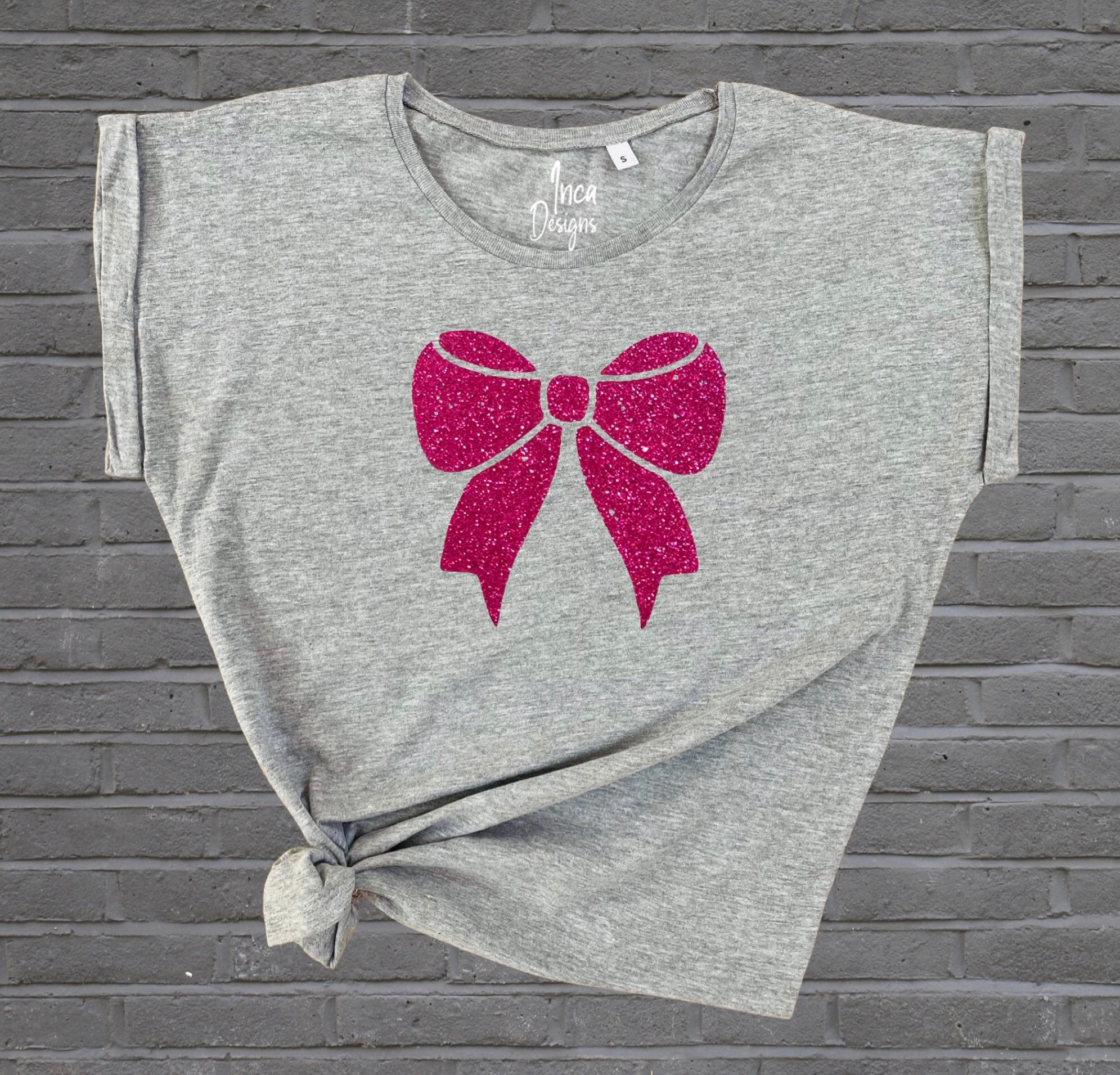 Bow Shirt, Glitter Bow Top, Pretty Tshirts, Cute Tops, Graphic Tee ...