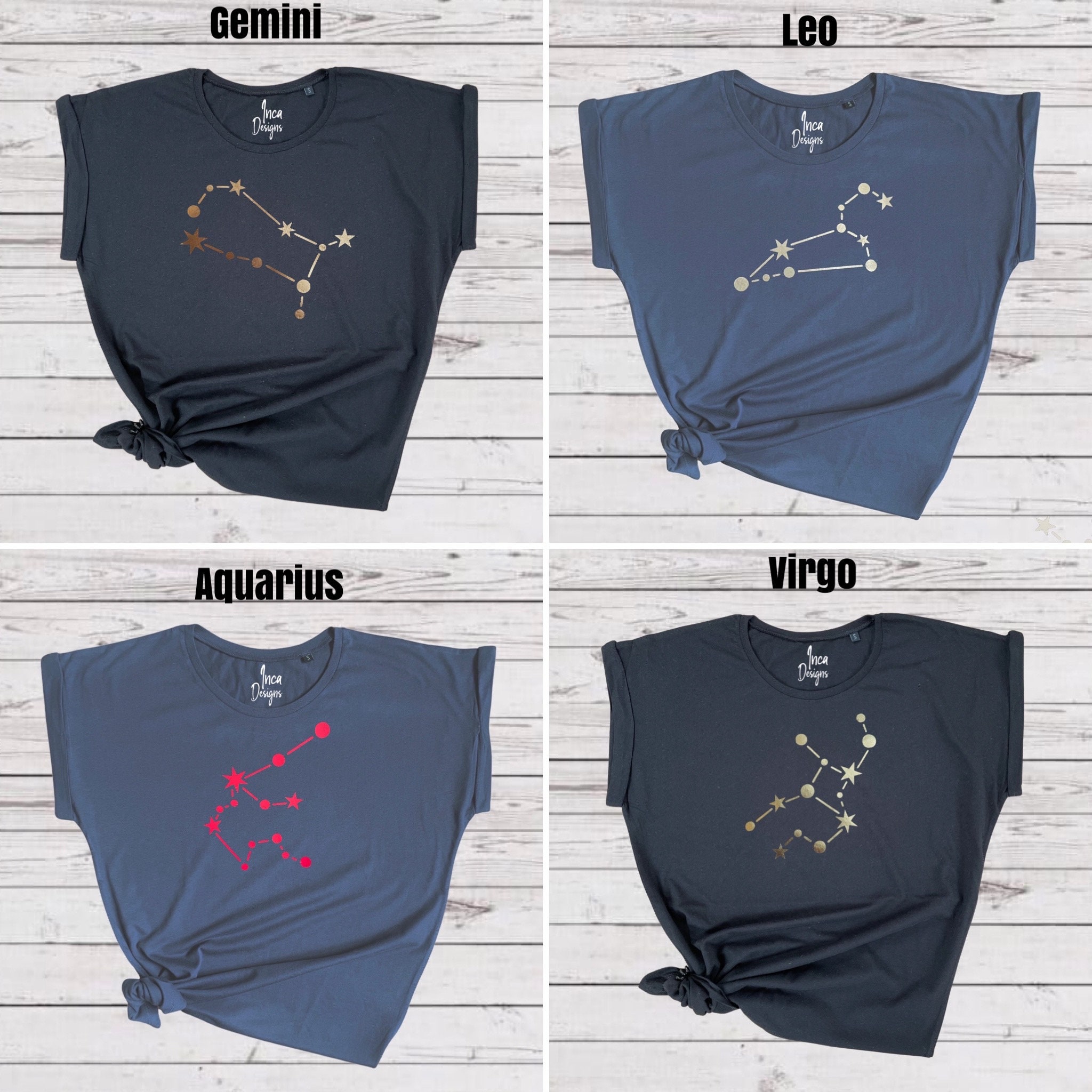 Star Sign T Shirt, Zodiac Tshirt, Star Tshirt, Astrology Gifts ...