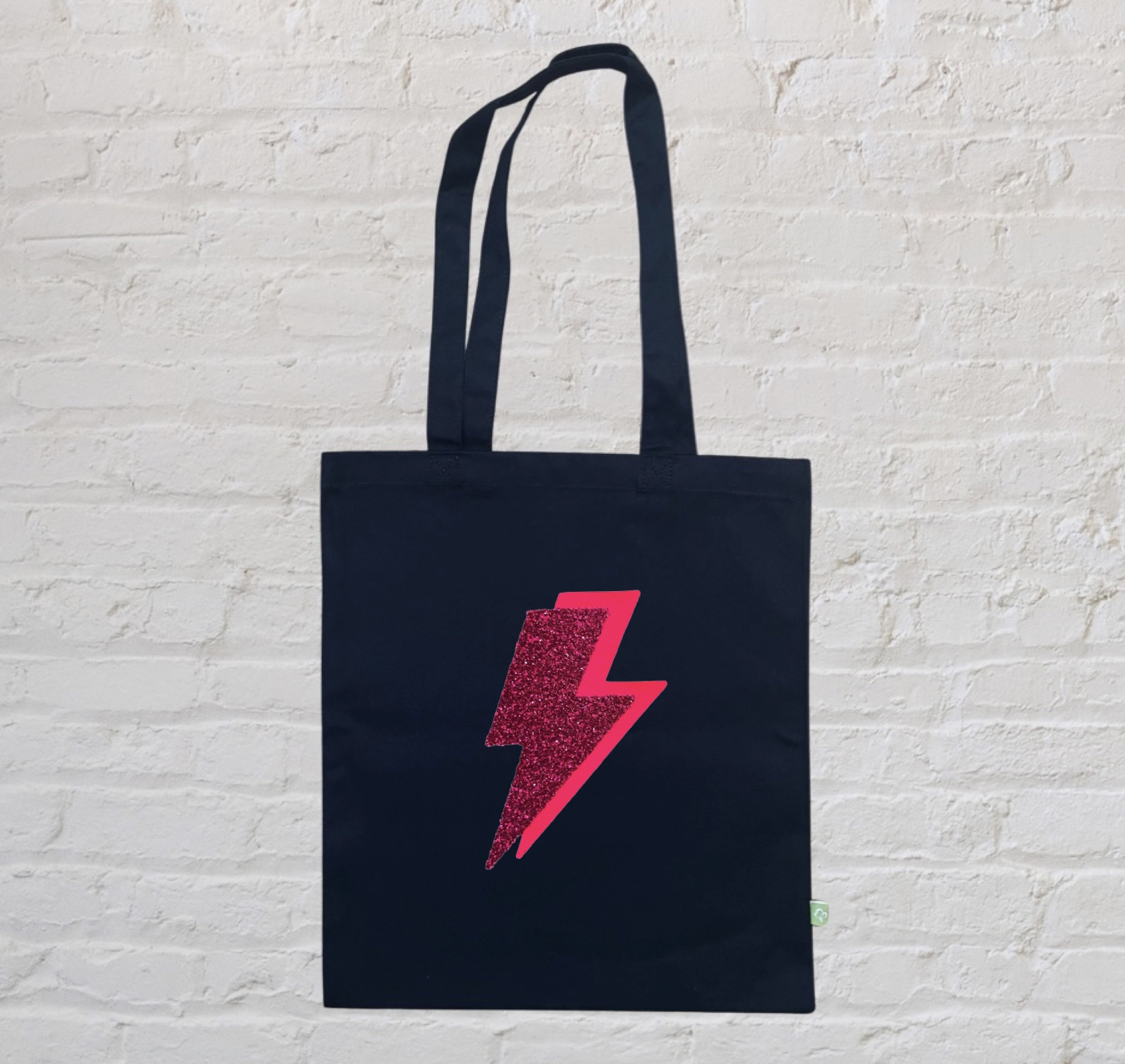Neon Lightning Bolt Lightning Bolt Bag Glitter Tote Bag - Etsy