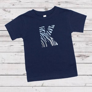 Kids Initial Tshirt, Leopard Print Letter Tshirt, Animal Print Tshirt, Girls Leopard Print Top ...