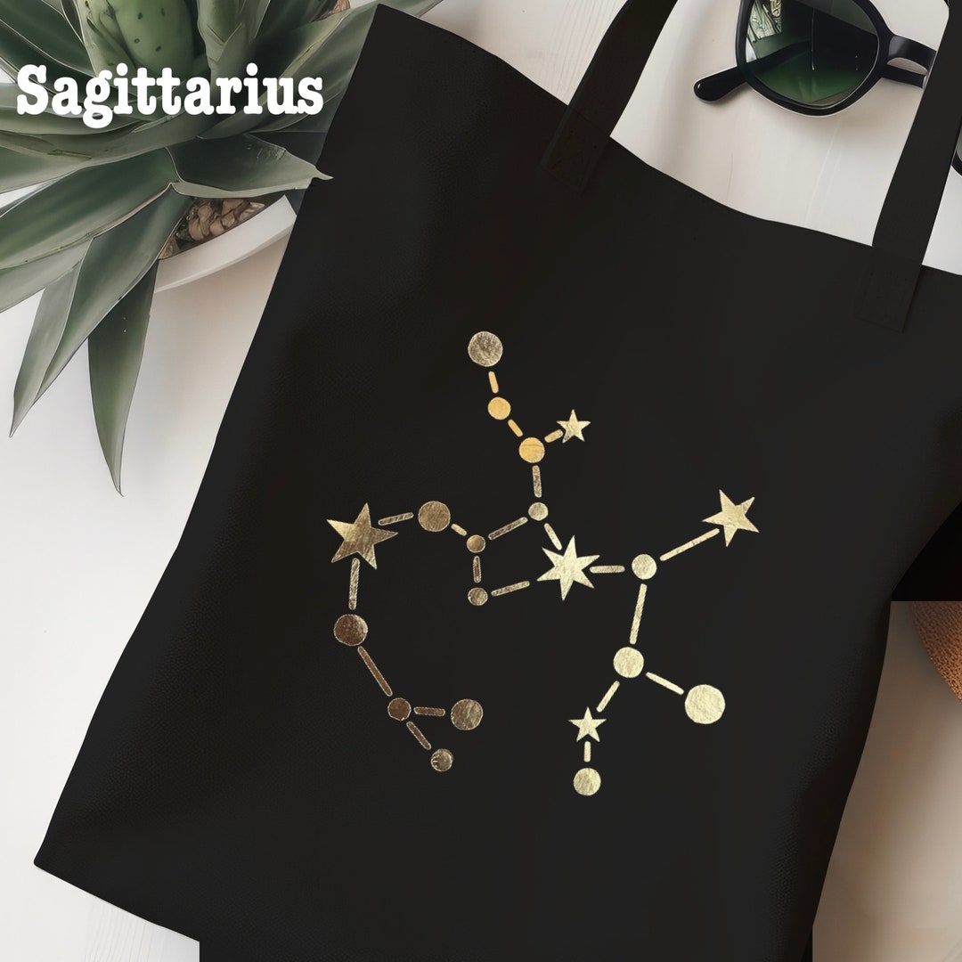 Star Sign Shopper Bag, Zodiac Bag, Astrology Gifts, Horoscope Bag ...