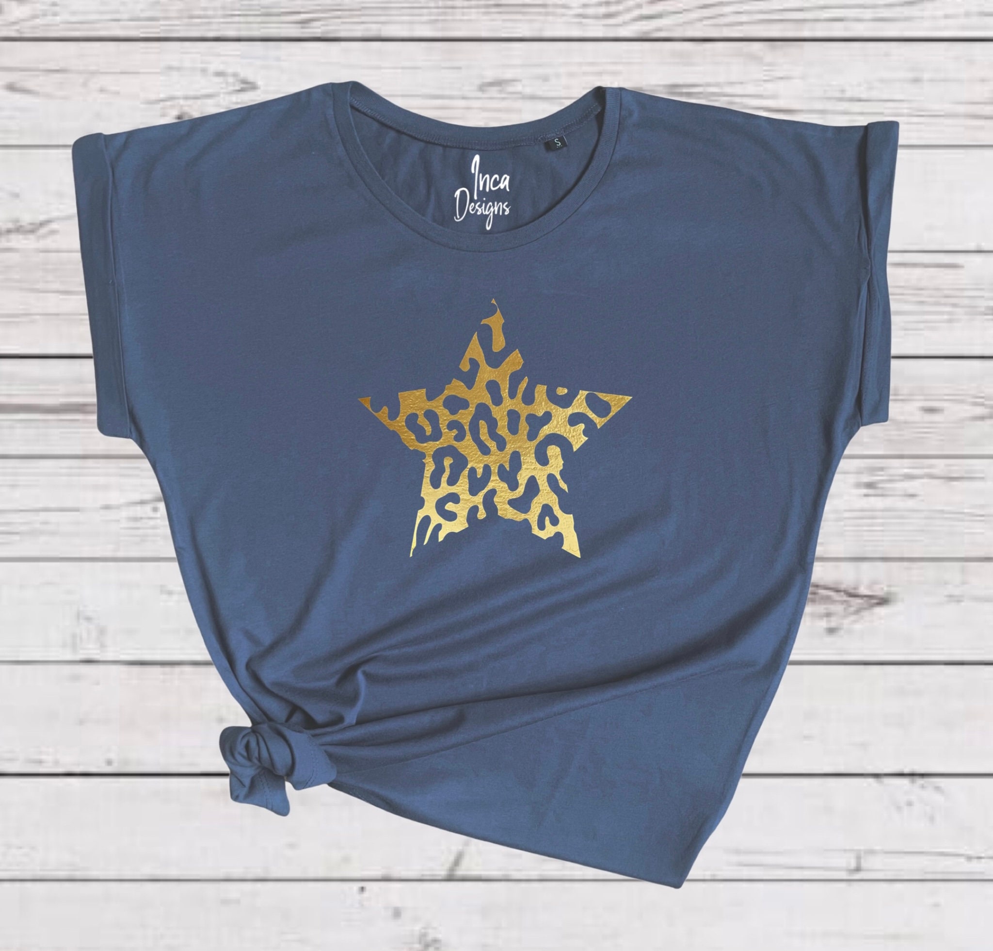 Ladies Animal Print Star Tshirt Leopard Print Top Zebra - Etsy