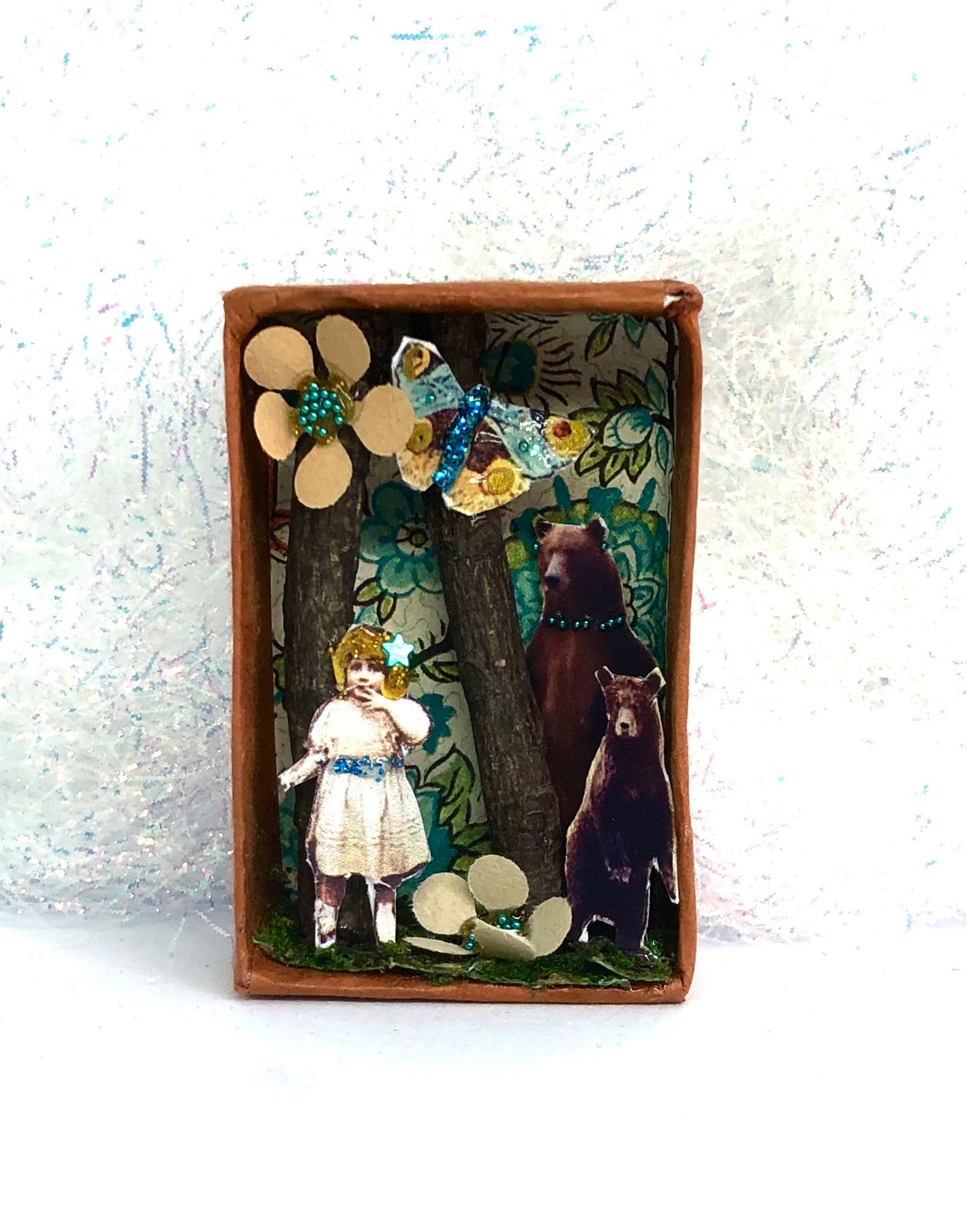 Diorama Miniature Decoration Collage 3d Paper Vintage Image in a ...