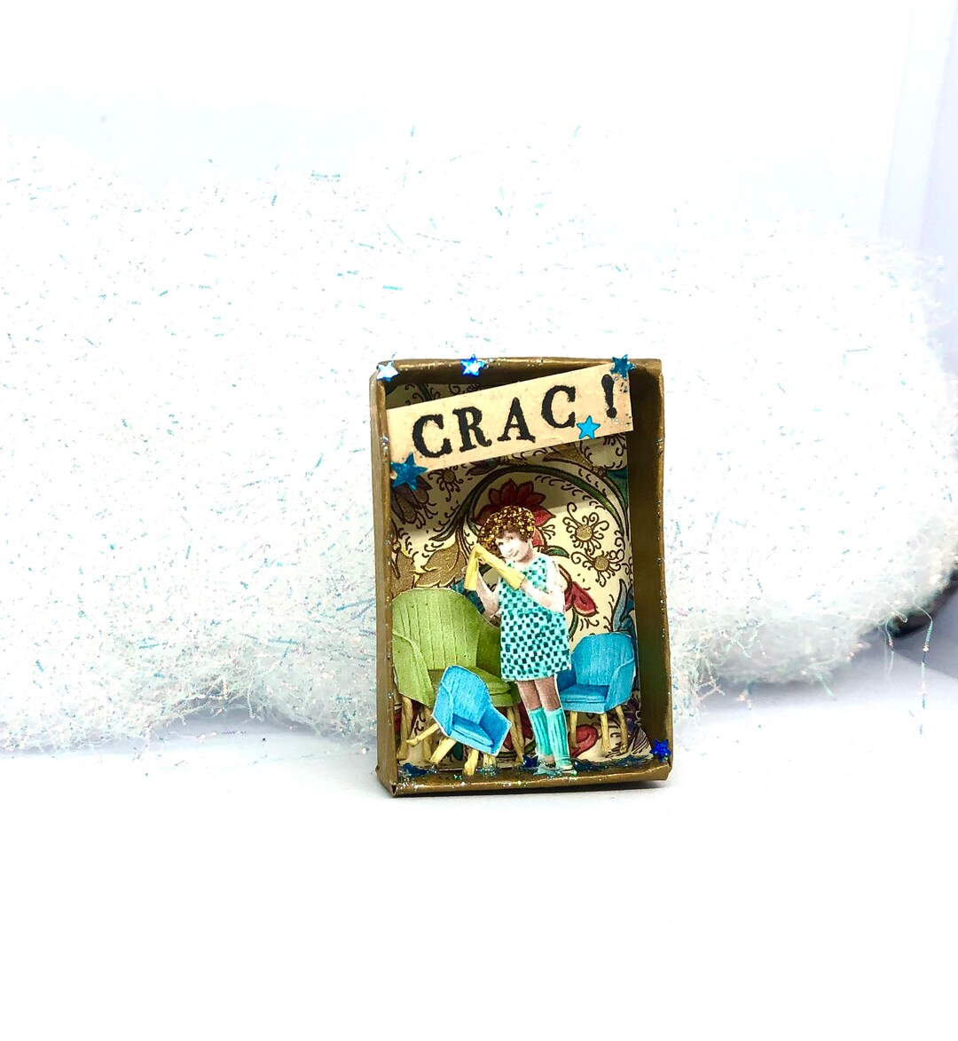 Miniature Diorama Goldilocks,matchbox Goldilocks,the Three Fairy Tale ...