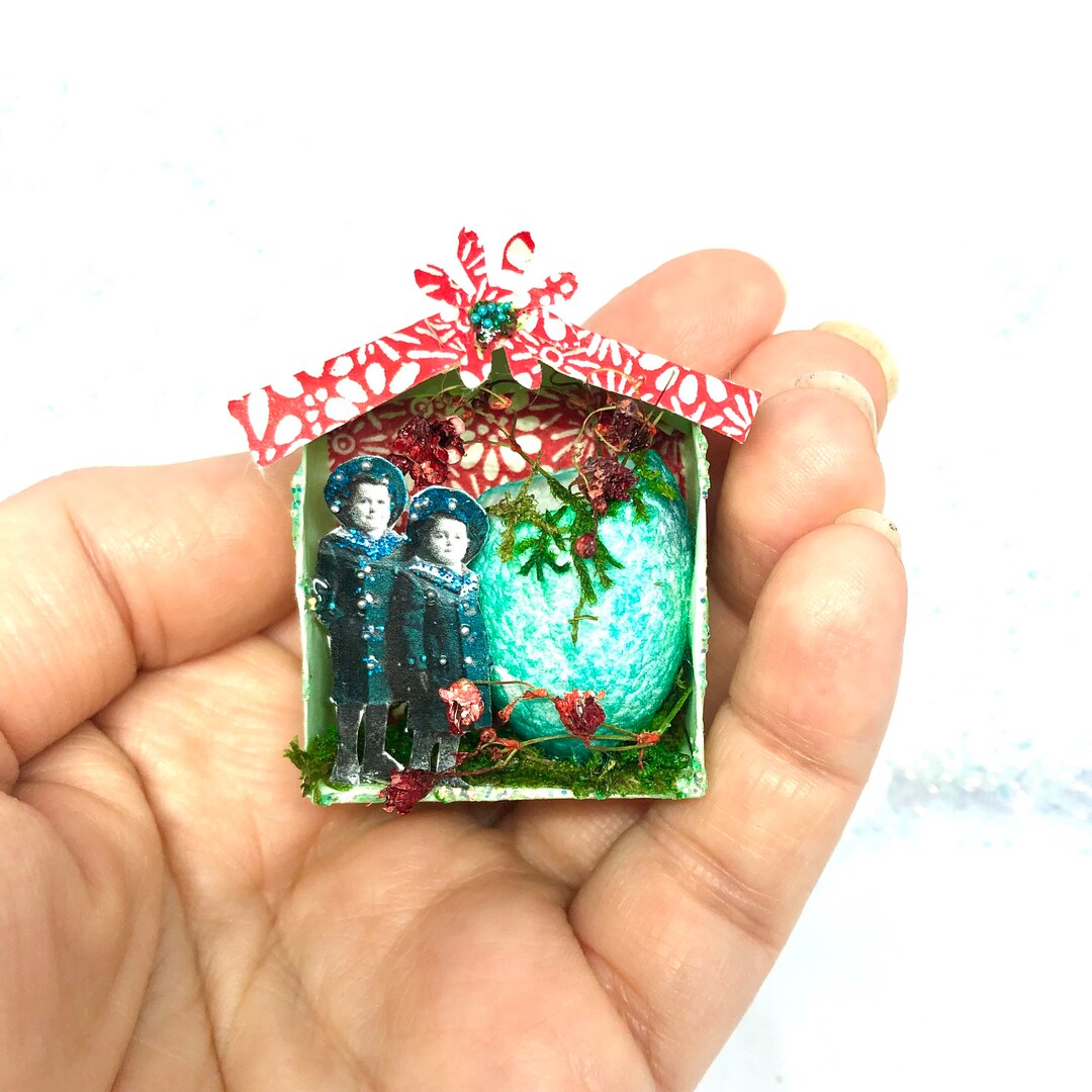 Diorama Easter Egg Gift, Matchbox Art Easter, Childhood Miniature ...