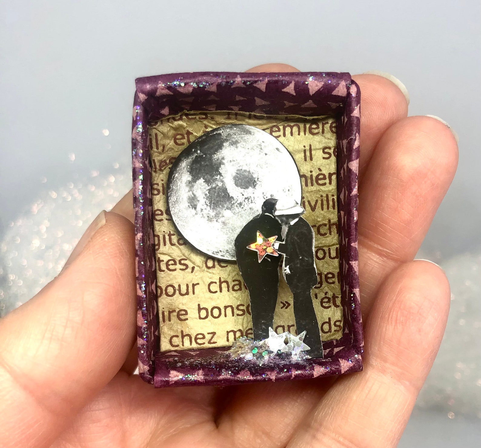 3d Collage to Stand or Hang Miniature Diorama Star Gatherers in Front ...