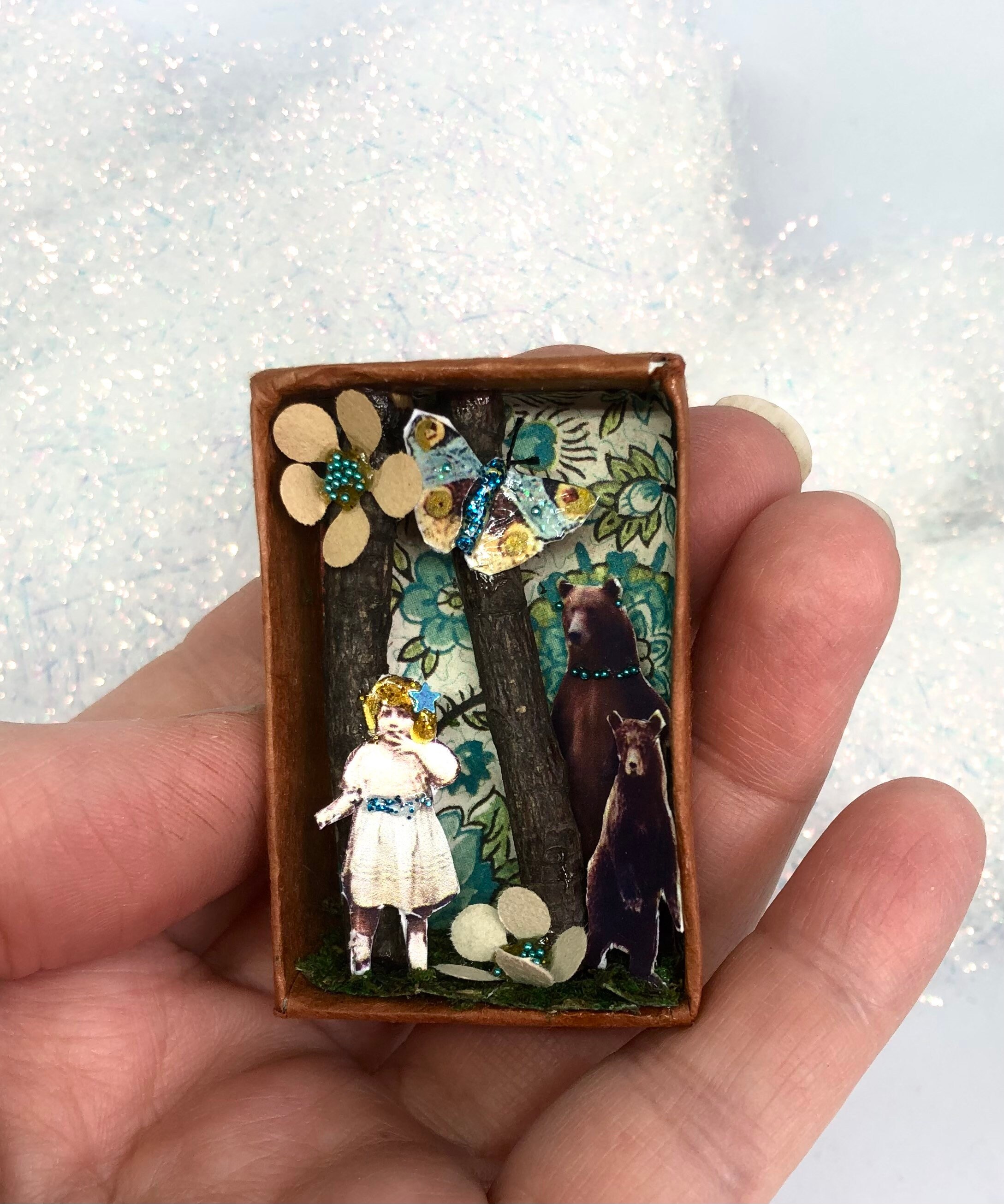 Diorama Miniature Decoration Collage 3d Paper Vintage Image in a ...