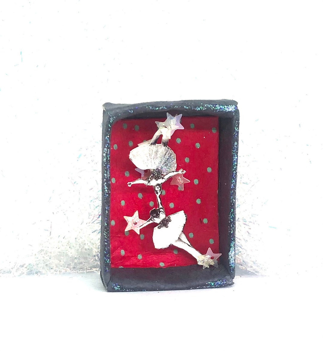 3d Collage to Stand or Hang Miniature Diorama Tightrope Walker Star ...