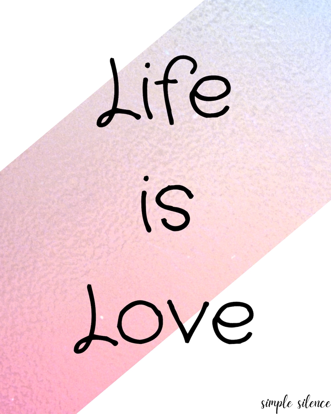 Life is Love Print Wall Art Print Quote Art, Poster, Wall Art, Home ...