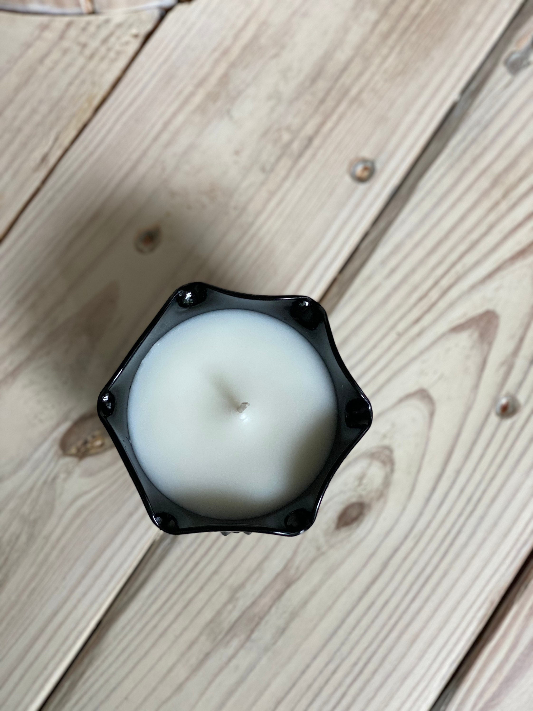 Antique Black Tiara Indiana Glass Co. Diamond Point Candle - Etsy