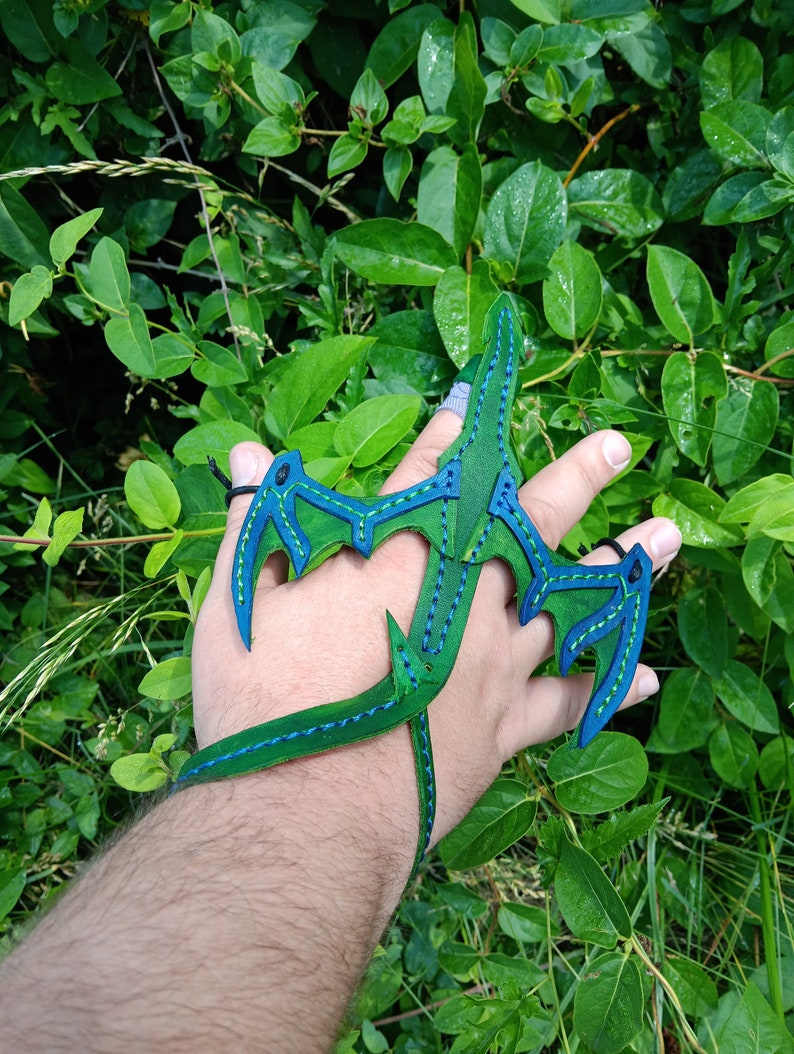Dragon Hand Cuff Bracelet Leather Custom - Etsy