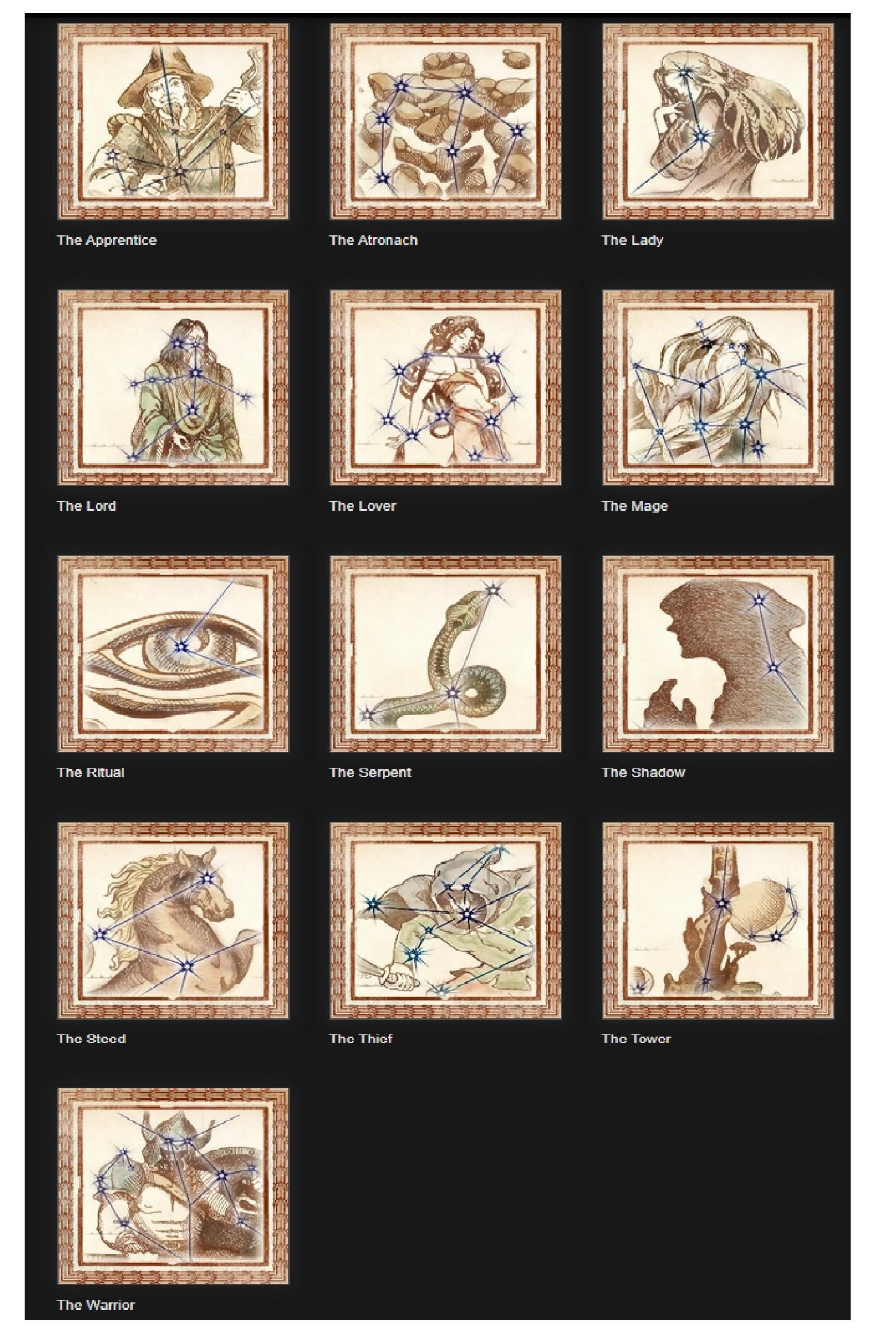 Elder Scroll Coasters Custom Birth Sign Zodiac - Etsy