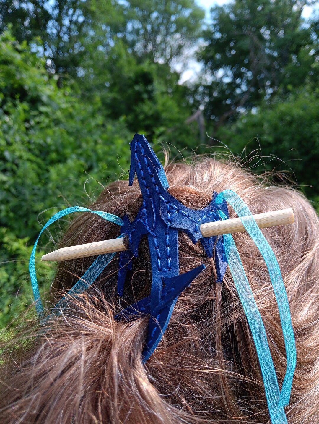 Hair Slider - Hair Pin - Leather-dragon-barrette - Etsy