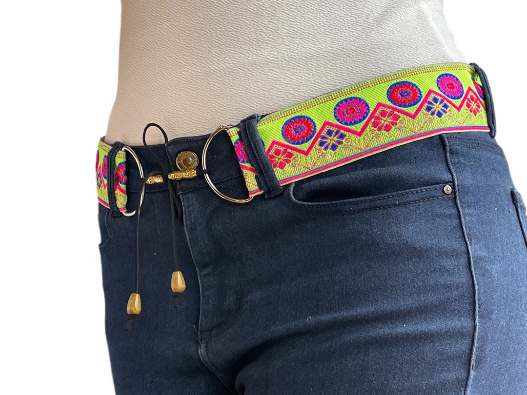Buy Women Belt, Fashion Fabric Belt, No Buckle Belt, Bohemian Style ...