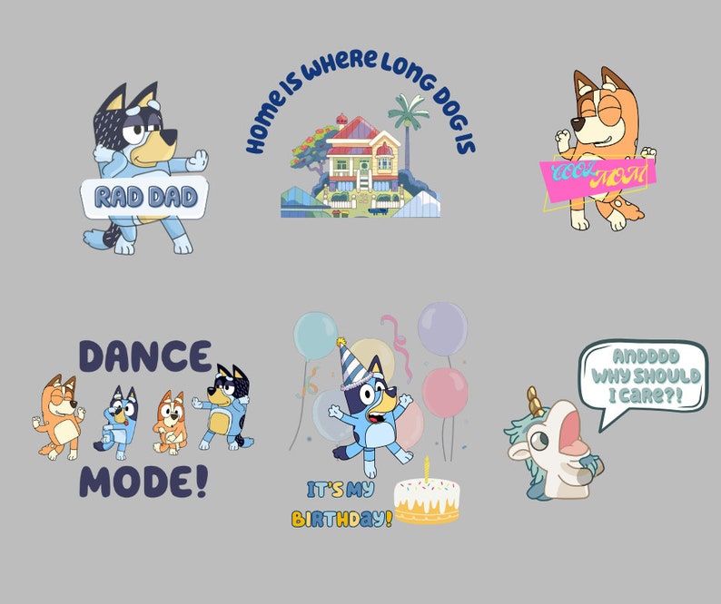 Bluey Show Bluey and Bingo Dance Mode PNG Bluey Download Bundle - Etsy ...