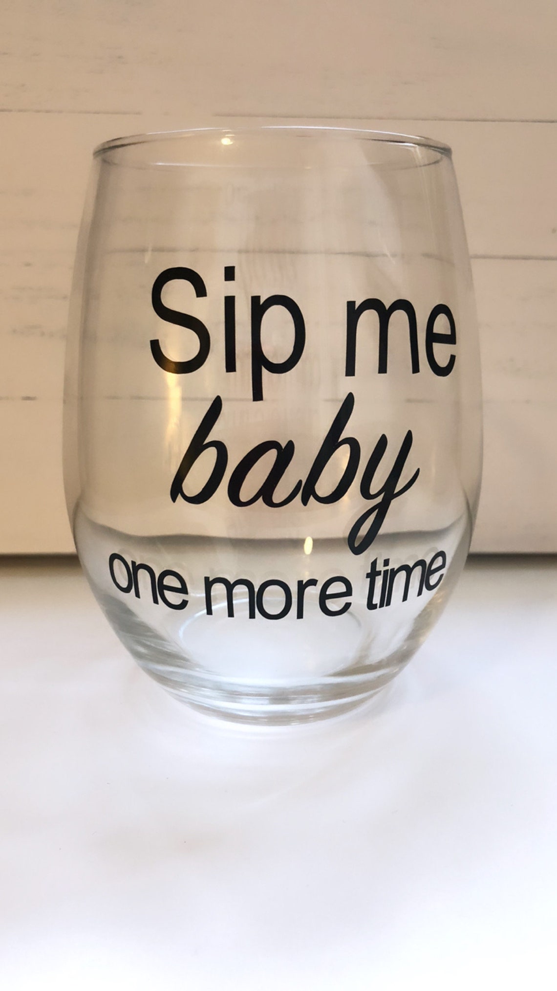 Custom Wine Glass Funny Wine Glass Personalized Stemless Etsy