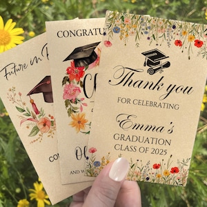 Personalized Graduation Seed Packets With Wildflower Seeds Included ...